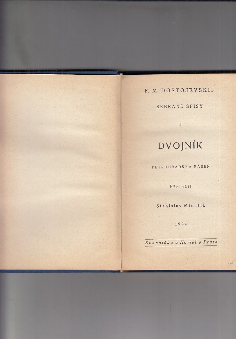 Dostojevskij Fjodor Michajlovič - Dvojník - Antikvariát Dana Kurovce