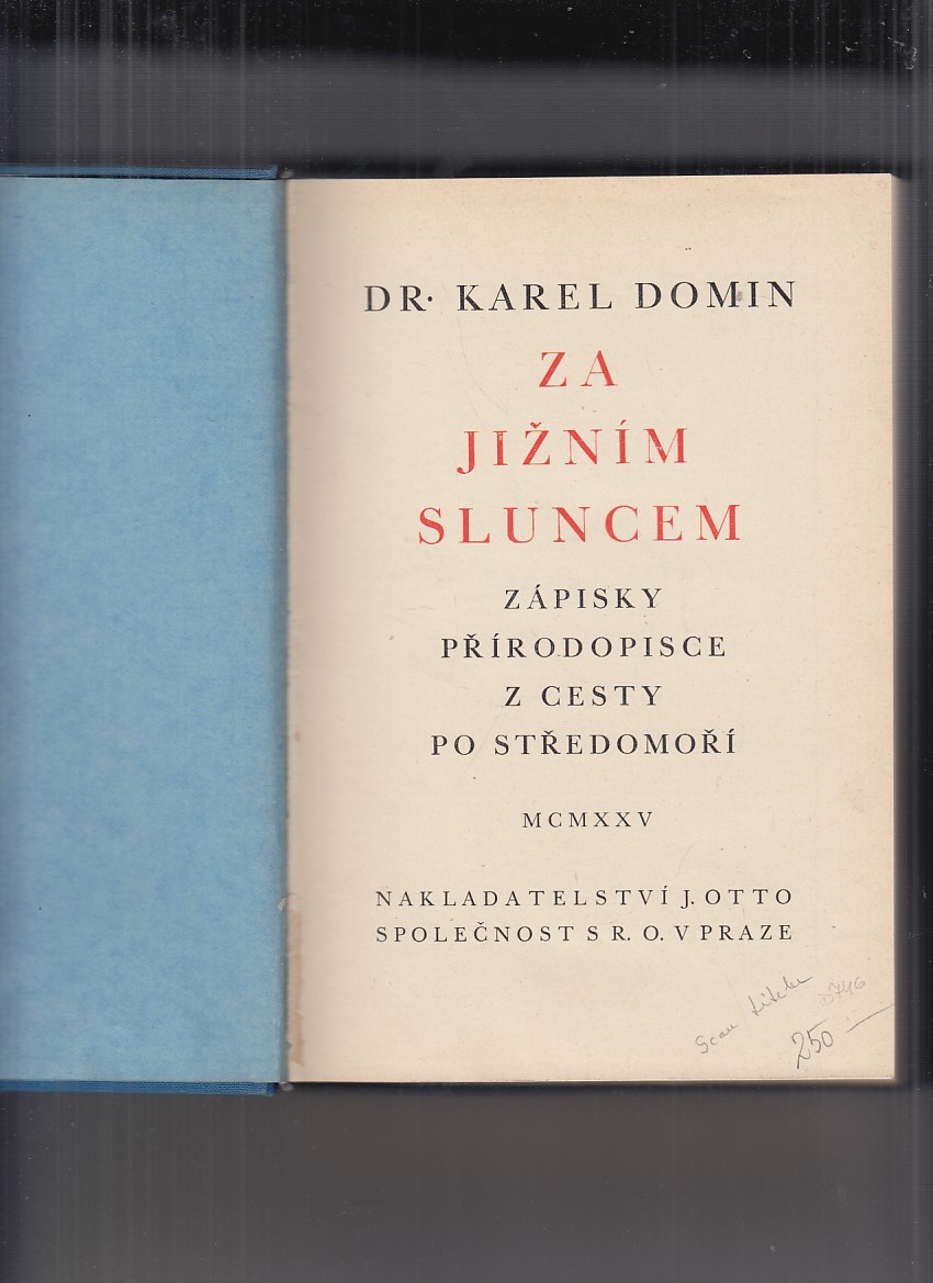 Domin Karel - Za jižním sluncem (Zápisky přírodopisce z cesty po ...
